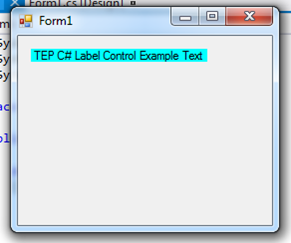 C# Label Control - The Engineering Projects