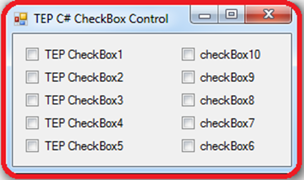 C# CheckBox Control - The Engineering Projects