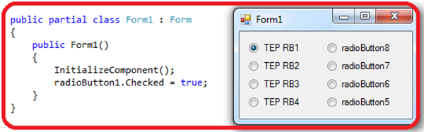 C# RadioButton Control - The Engineering Projects