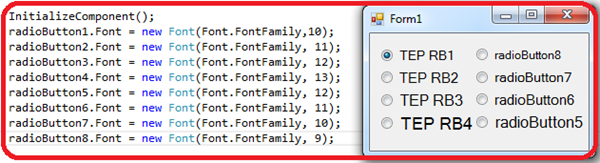 C# RadioButton Control - The Engineering Projects