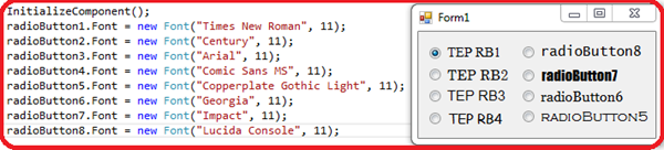 C# RadioButton Control - The Engineering Projects