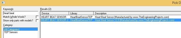 Heart Beat Sensor Library V2.0 for Proteus - The Engineering Projects