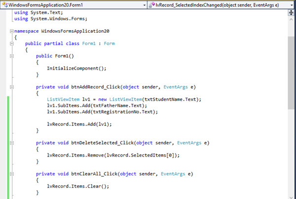 C# ListView Control - The Engineering Projects