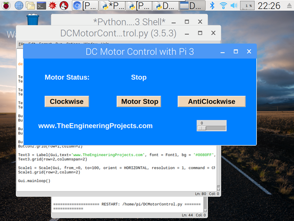 How to Control DC Motor with Raspberry Pi 3 - The Engineering Projects