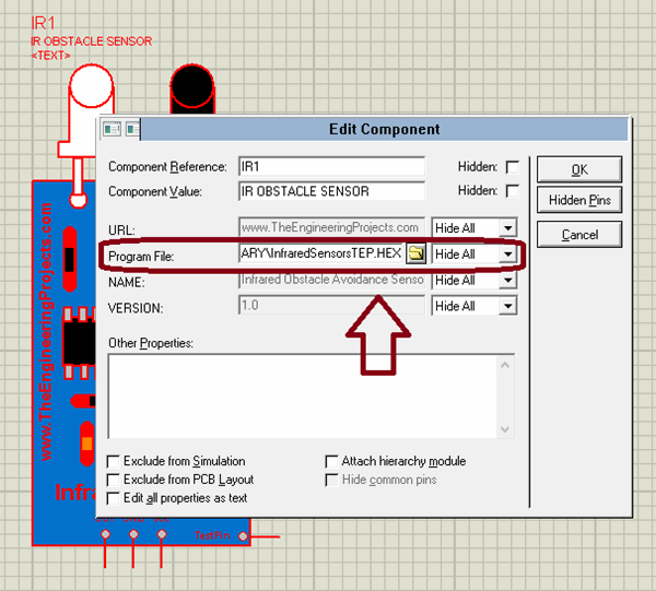 Infrared Sensor Library for Proteus - The Engineering Projects