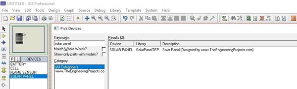 Solar Panel Library for Proteus - The Engineering Projects