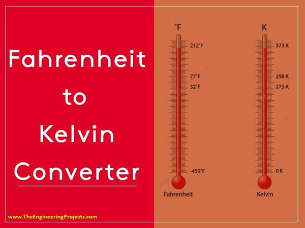 Fahrenheit to Kelvin Converter - The Engineering Projects Fahrenheit to Kelvin Converter - The Engineering Projects