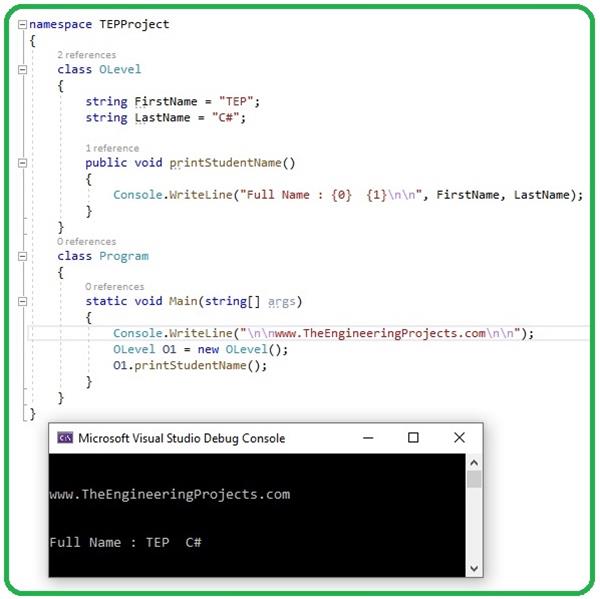 Introduction to Classes in C# - The Engineering Projects