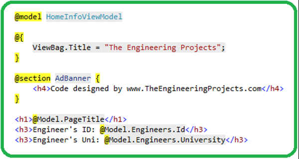 Razor Layout Views In Aspnet Core The Engineering Projects