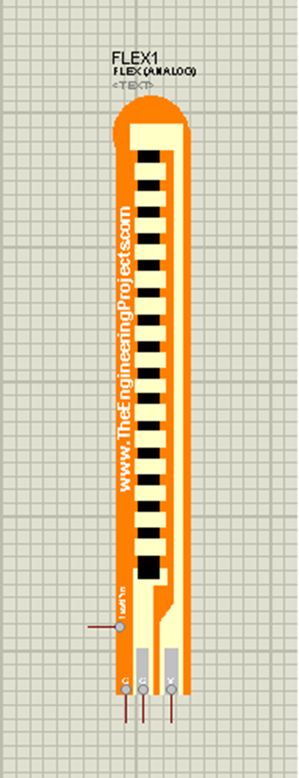 Analog Flex Sensor Library for Proteus - The Engineering Projects