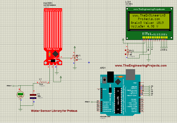 Water Sensor Library For Proteus The Engineering Projects