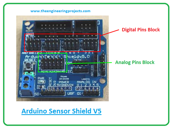 Introduction to Arduino Sensor Shield - The Engineering Projects Introduction to Arduino Sensor Shield - The Engineering Projects