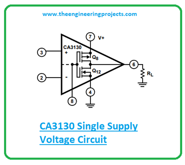 CA3130 MOSFET Op-Amp Datasheet, Pinout, Features & Applications - The ...