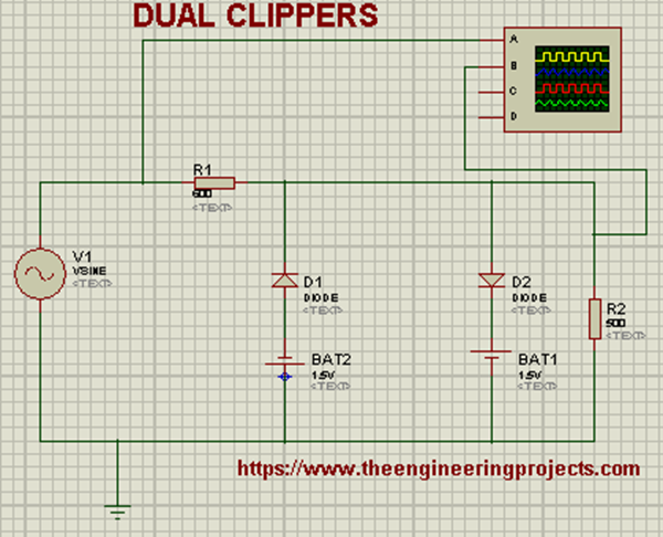 Shunt Clippers and Dual Clippers in Proteus ISIS - The Engineering Projects