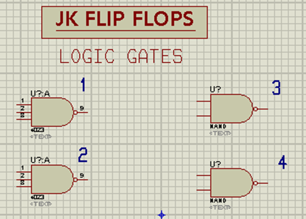 JK Flip Flop Circuit Diagram in Proteus - The Engineering Projects