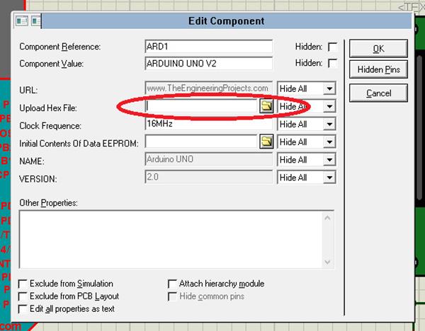 Arduino UNO Library for Proteus V2.0 - The Engineering Projects