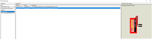 Lipo Battery Library for Proteus - The Engineering Projects
