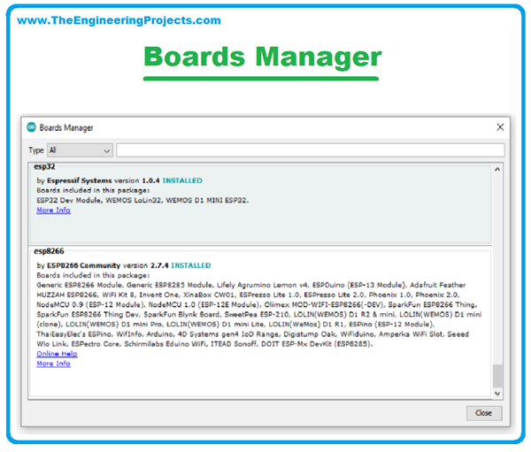 Setup Arduino Environment for NodeMCU Programming - The Engineering ...