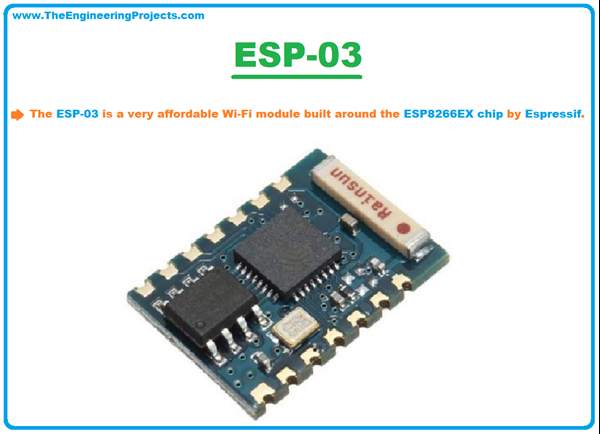 ESP8266 based WiFi Modules for IoT Projects - The Engineering Projects