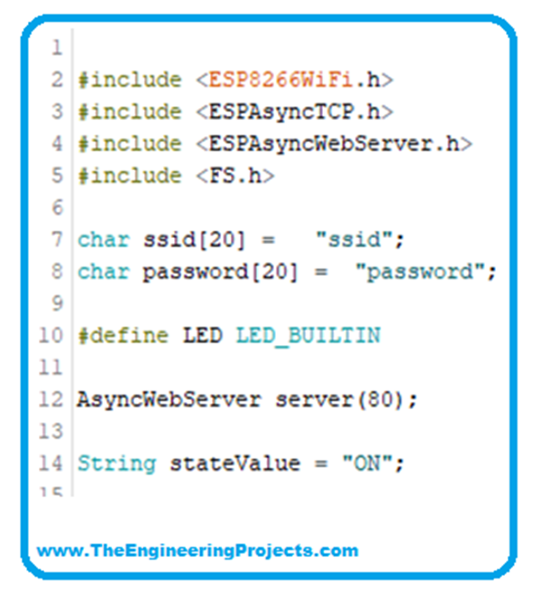 Create Webserver with ESP8266 using SPIFFS - The Engineering Projects