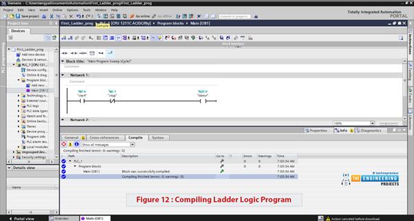 Creating the First Ladder Logic Program in PLC Simulator - The ...