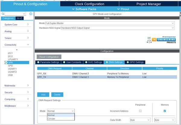 STM32 SPI Communication - The Engineering Projects