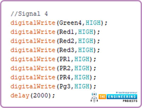 Simple 4-Way Traffic Light Control using Arduino - The Engineering Projects