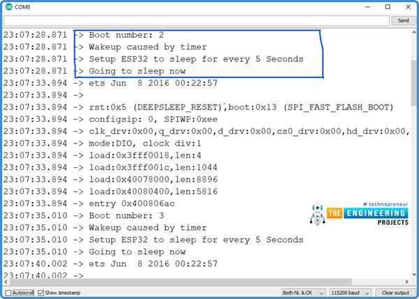 ESP32 Low Power Modes - The Engineering Projects