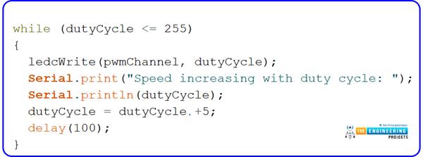 ESP32 PWM(Pulse Width Modulation) in Arduino IDE - The Engineering Projects