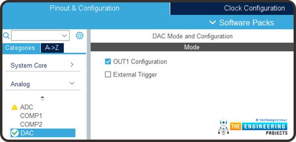 Using DAC with STM32 - The Engineering Projects