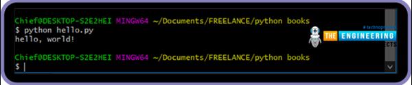 Writing First Code in Python (Hello World) - The Engineering Projects