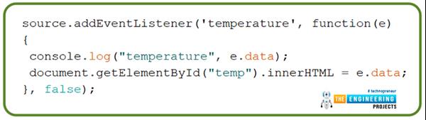 Server Sent Events With Esp32 And Dht11 The Engineering Projects