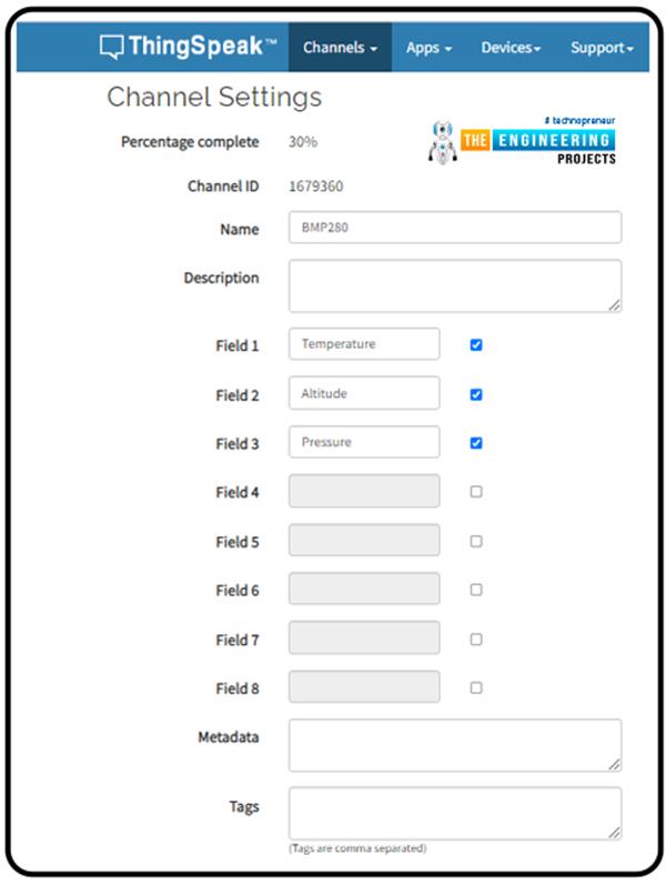ESP32 BMP280 sensor Interfacing with ThingSpeak WebServer - The ...