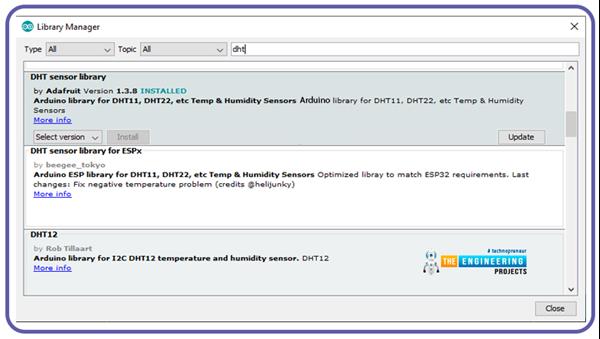 ESP32 DHT11 Interfacing with ThingSpeak WebServer - The Engineering ...