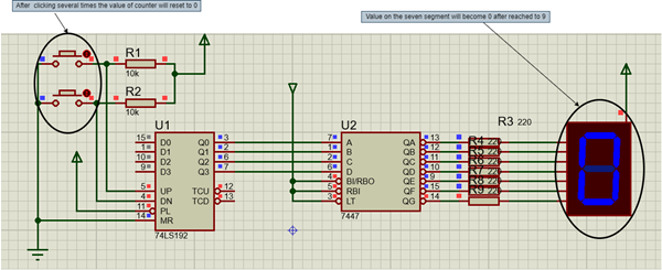 Up Down Counter without Microcontroller - The Engineering Projects