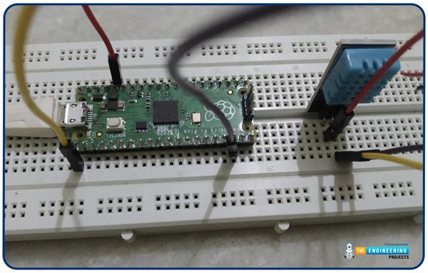 Interfacing of DHT11 with Raspberry Pi Pico - The Engineering Projects