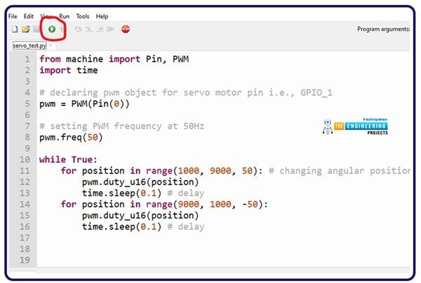 Interfacing Servo Motor with Raspberry Pi Pico using MicroPython - The ...