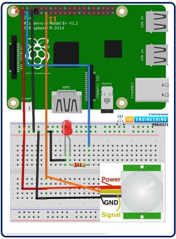 Security System with Image Capturing in Raspberry Pi 4 - The Engineering Projects
