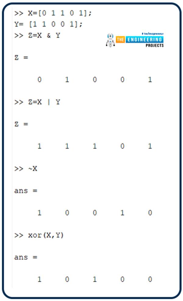 How to use MATLAB Operators? - The Engineering Projects