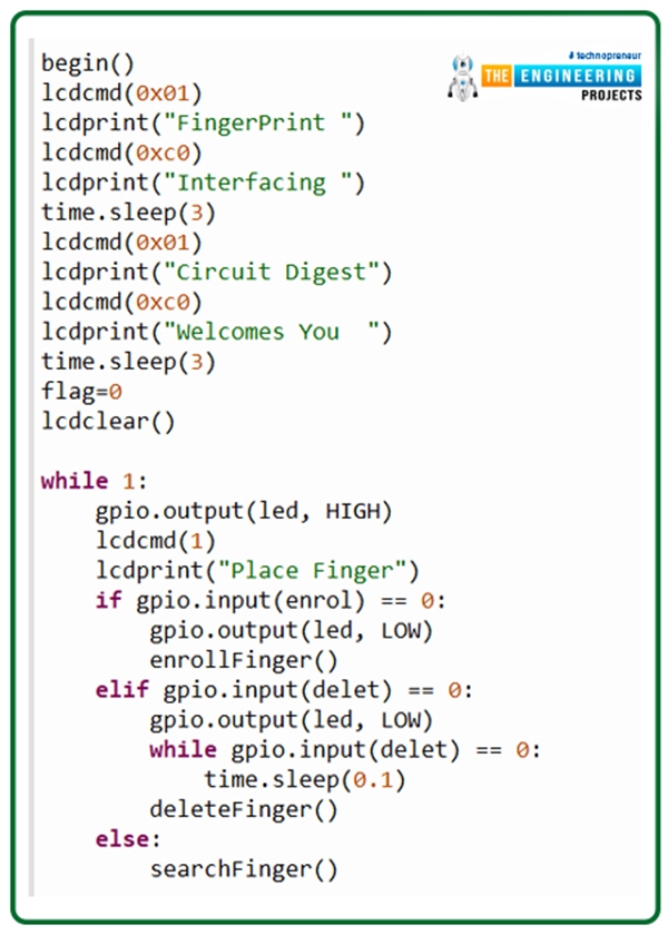 Interface A Fingerprint Sensor With Raspberry Pi 4 The Engineering