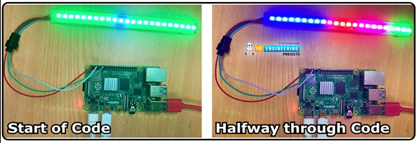 Interface a Ws2812 RGB with Raspberry Pi 4 - The Engineering Projects