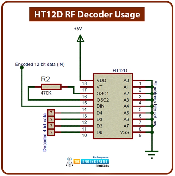 Interface Remote Control RF Module (433mhz) with Pi 4 - The Engineering Projects
