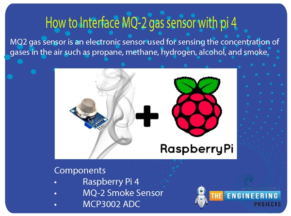 How to Interface MQ-2 gas sensor with Raspberry Pi 4 - The Engineering Projects