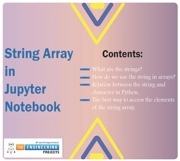 String Array Using Jupyter Notebook In Python The Engineering Projects 