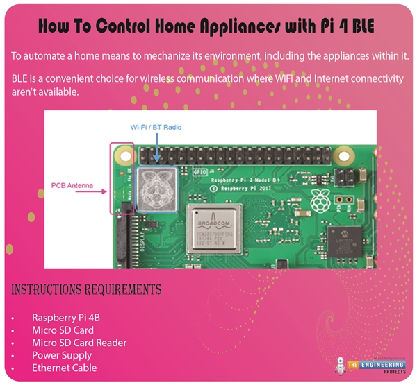 Control Home Appliances with RPi4 BLE - The Engineering Projects