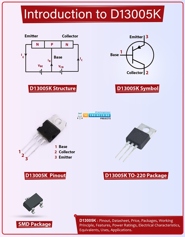 D13005K Datasheet, Pinout, Power Ratings, Equivalents & Applications ...
