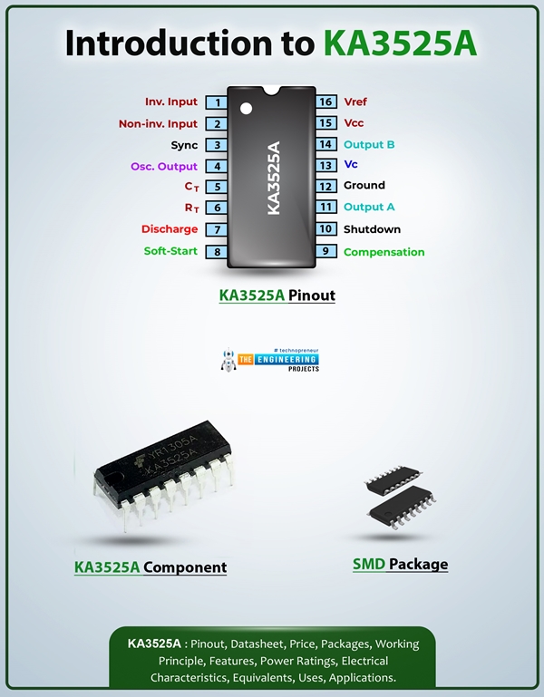 KA3525A PWM Controller Datasheet, Pinout, Features & Applications - The ...