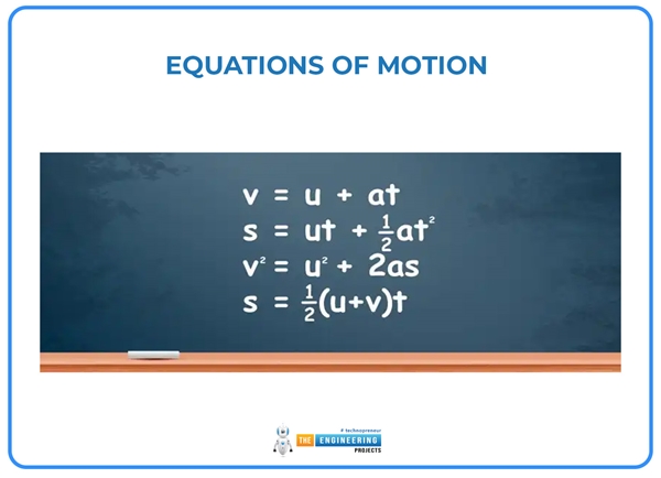 Three Equations of Motion: Derivation, Explanation, Problems & Applications - The Engineering ...