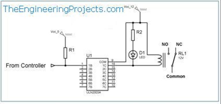 Relay Interfacing With Microcontroller Using Uln2003a The Engineering