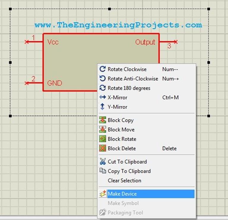 Component Designing in Proteus ISIS - The Engineering Projects
